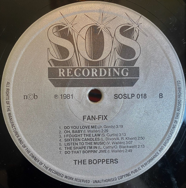 Boppers Album :: jerry williams Sweden Rock King